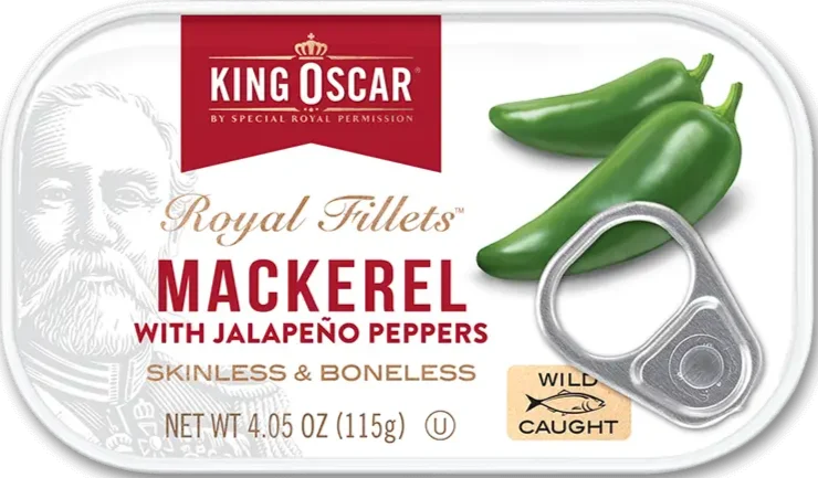King Oscar Mackerel Fillets with Jalapeño Peppers - Mackerel Review ...